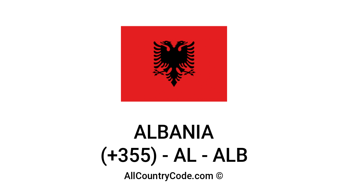 Albania 355 AL Country Code ALB All Country Code albania-355-al-country-code-alb-all-country-code