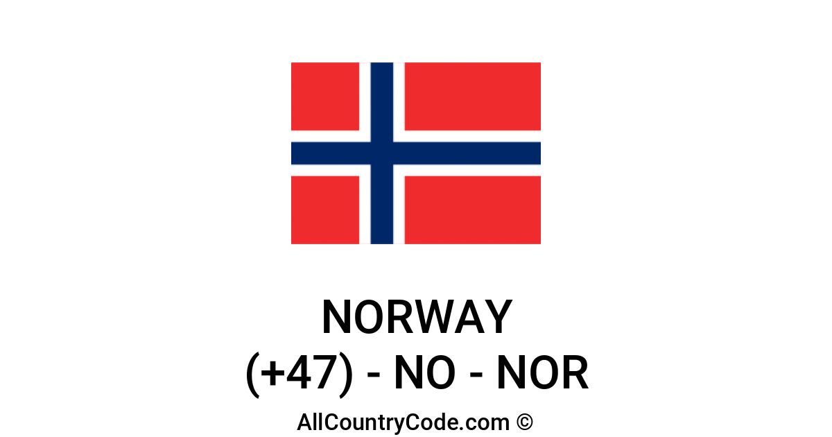 Norway 47 NO Country Code NOR All Country Code norway-47-no-country-code-nor-all-country-code
